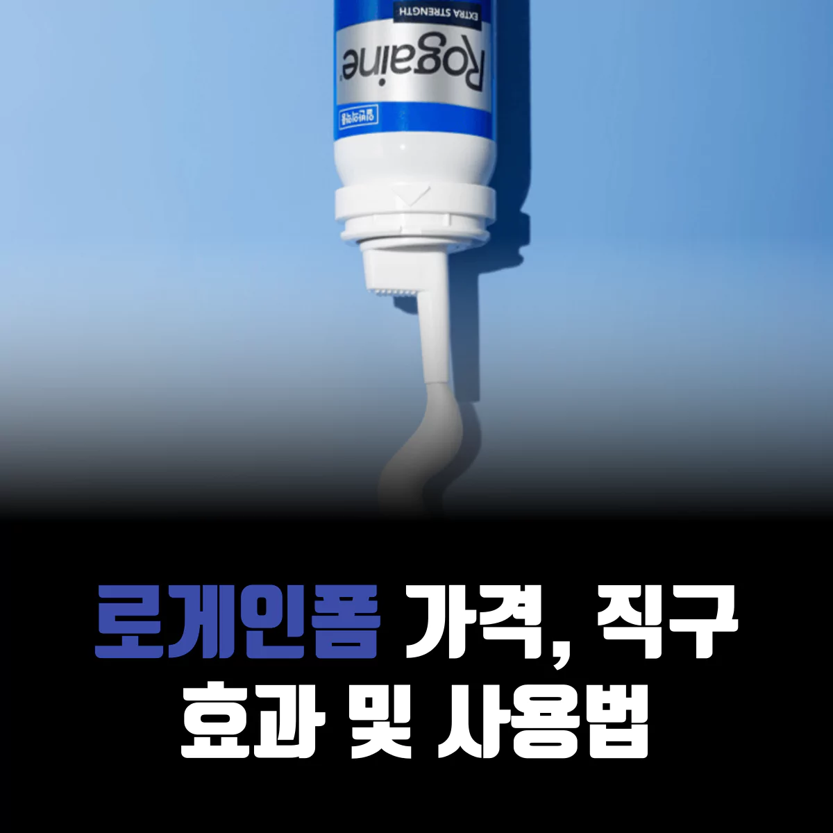 로게인폼 가격 및 직구 가능 여부 효과 및 사용법 Ft 미녹시딜 바로팁스